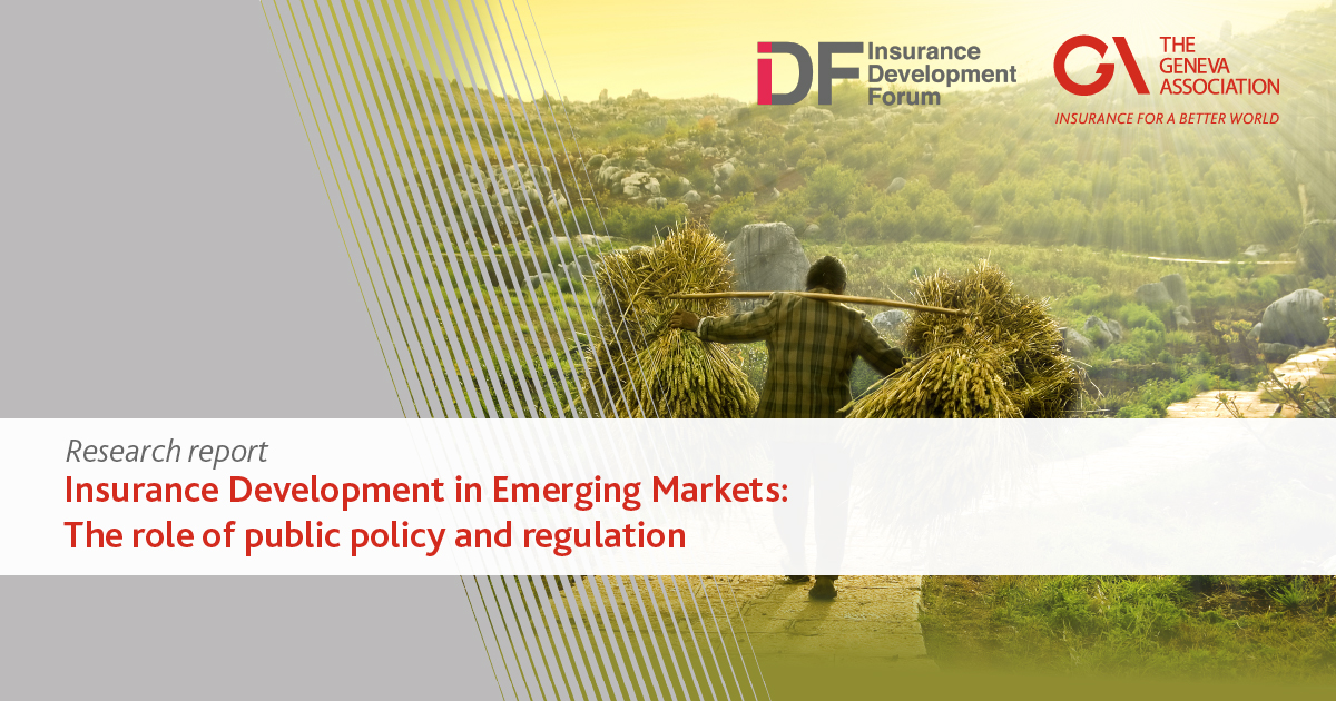 Insurance Development in Emerging Markets: The role of public policy ...