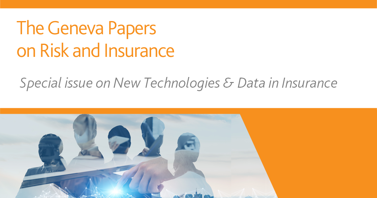 The Geneva Papers: Special issue on New Technologies & Data in ...